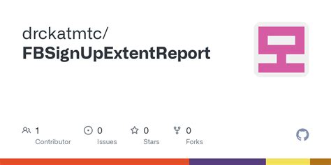 Github Drckatmtc Fbsignupextentreport