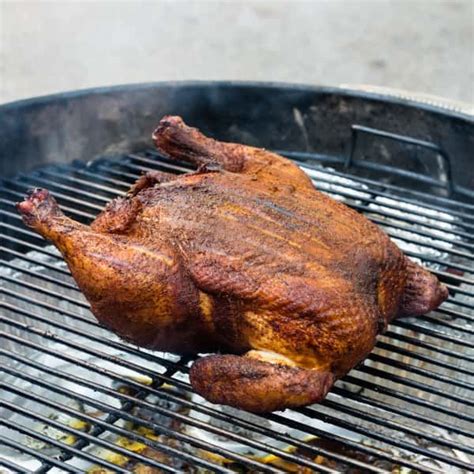 Charcoal Grill Roasted Whole Chicken Americas Test Kitchen Recipe
