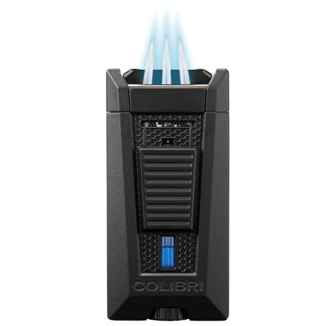 Colibri Lighter Stealth Triple Flame Black No Cutter The Cigar The