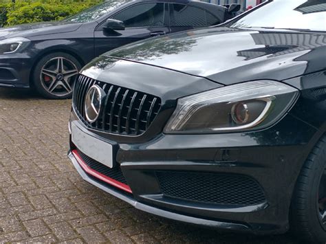 Mercedes A Class W176 Amg Panamericana Gt Gts Grill Grille Gloss Black