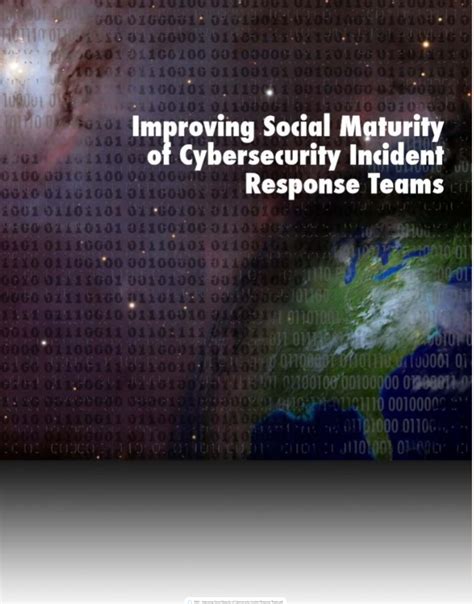 Improving Social Maturity Of Cybersecurity Incident Response Teams