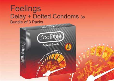 Feelings Delay Dotted Condoms Rozzana Pk
