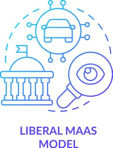 Integrative Approach Blue Gradient Concept Icon Vector Image