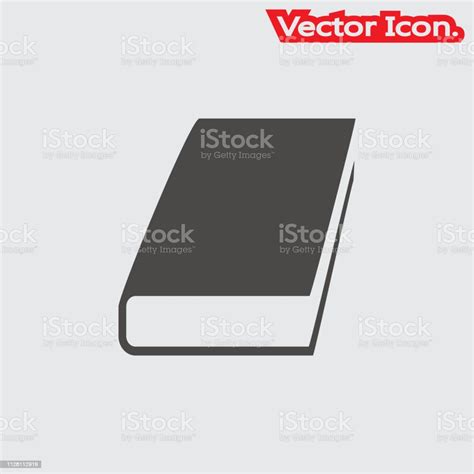 Ikon Buku Simbol Tanda Terisolasi Dan Gaya Datar Untuk Aplikasi Web Dan
