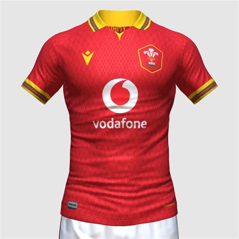 Wales X Macron Rugby Home Jersey FIFA Kit Creator Showcase