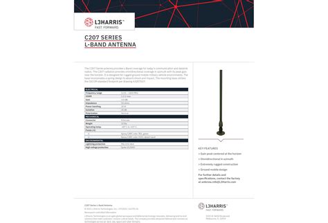 C207 Antenna Spec Sheet L3harris® Fast Forward