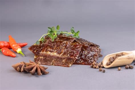 Premium Photo Dendeng Sapi Or Spicy Beef Jerky