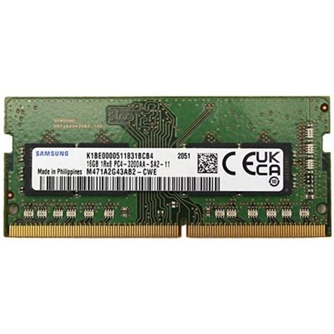Купити Память Samsung 16 ГБ So Dimm Ddr4 3200 МГц M471a2g43ab2 Cwe