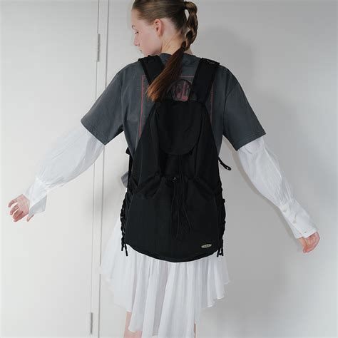 Loopy String Backpack Black Trimarch