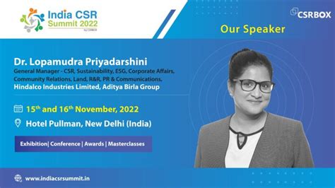 Rtndr Lopamudra Priyadarshini On Linkedin Csrbox Csr