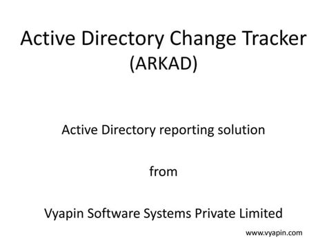 Active Directory Auditing And Reporting Tool Ppt