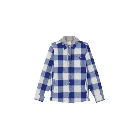 Dickies Flannel Shirt Jacket Surf Blue