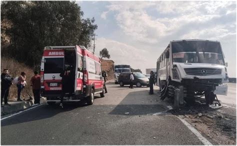 Accidente De Transporte De Personal Deja 21 Personas Lesionadas En