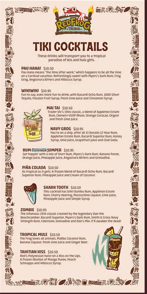 Carnival Cruise Line 2023 Drink Menus And Pricing Cruise Spotlight