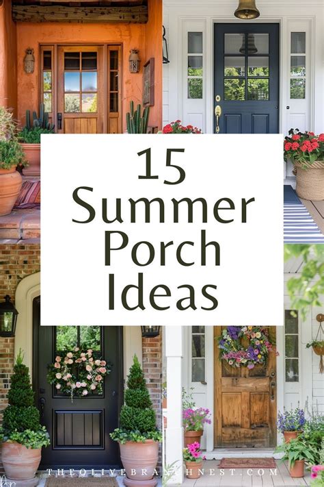 15 Summer Front Porch Decor Ideas To Refresh Your Homes Entrance In