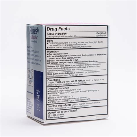 Refresh Celluvisc Lubricant Eye Gel 30ct Single Use Peeq Pro