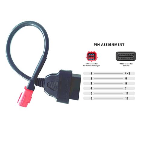 motorcycle obd2 connector for yamaha suzuki kawasaki honda delphi