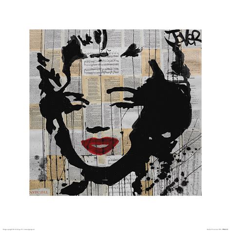 Poster Loui Jover Marilyn Kunstdruck Loui Jover 40 X 40 Cm Wall