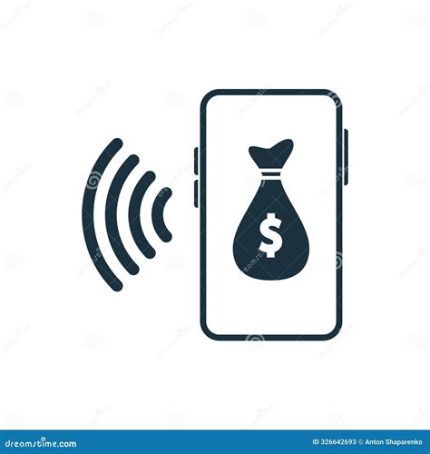 Contactless Technology Icon Simple Creative Element Filled Monochrome Contactless Technology