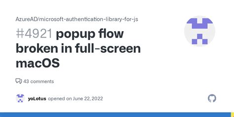 Popup Flow Broken In Full Screen Macos · Issue 4921 · Azuread