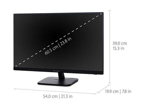 ViewSonic VA2456-MHD 24 Inch Frameless IPS 1080p Monitor with HDMI ...