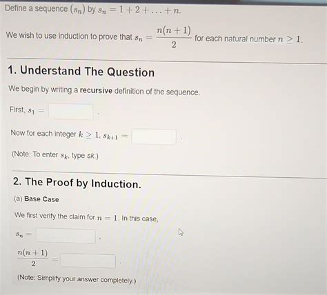 Solved Define A Sequence Sn By Sn12n We Wish To Use