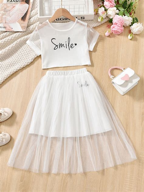 White Cute Collar Short Sleeve Heartletter Embellished Medium Stretch