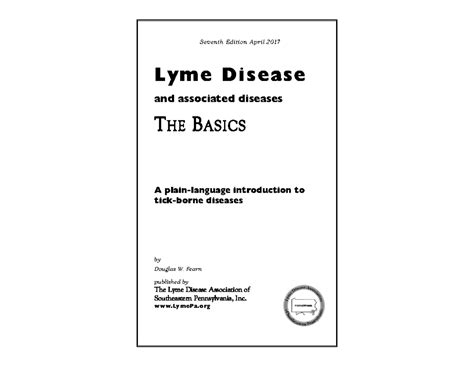 Lyme Basics 7th Edition 2017 Eng Tick Borne Diseases A Plain Language
