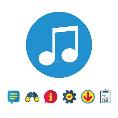 Icône De Signe De Note De Musique Symbole Musical Illustration De