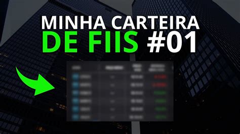 MINHA CARTEIRA DE FIIS MOSTRANDO AS MINHAS POSIÇÕES YouTube