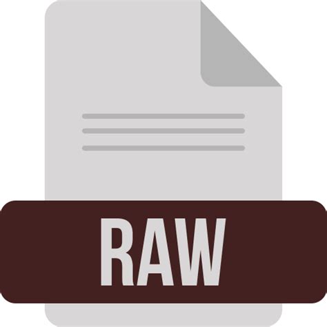 Raw File Generic Color Fill Icon