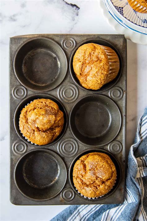 Fluffiest Pumpkin Oat Flour Muffins 5 Minutes Easy And Gluten Free