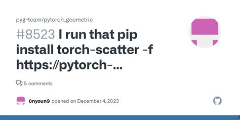 I Run That Pip Install Torch Scatter F Pytorch