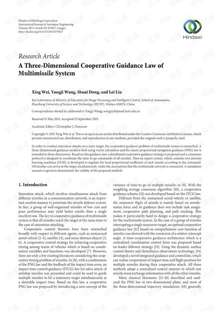 多导弹系统的三维协同制导律 协同拦截资源 CSDN文库