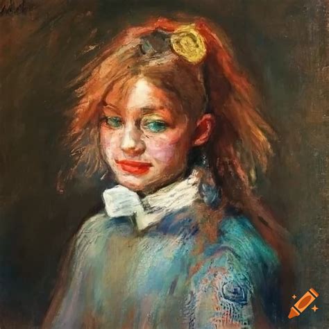 Colorful Pastel Portrait Of A Smiling Woman On Craiyon