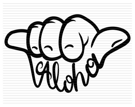 Shaka Hand Svg Aloha Hand Hawaii Hawaiian Aloha Sign Png Etsy