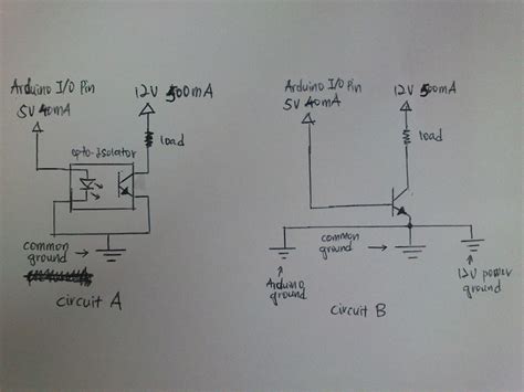 Current Path For Different Voltages Common Ground Question General Electronics Arduino Forum