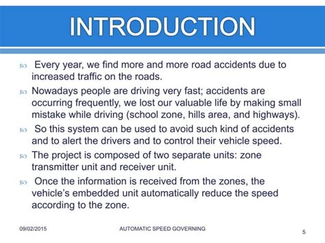 Automatic Speed Controller In Real Time Vehicles Pptx