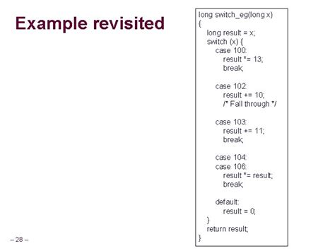 Controlling Program Flow Control Flow Computers Execute Instructions