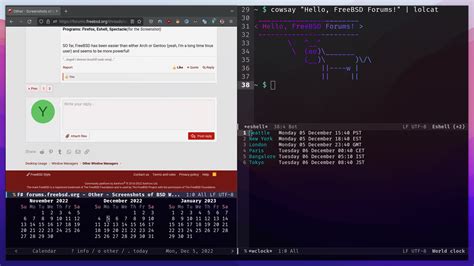 other screenshots of bsd window managers for x11 nonviral licenses