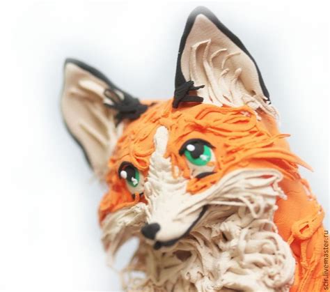 Фигурка лисичка лиса игрушка лиса статуэтка на заказ в интернет магазине Ярмарка Мастеров