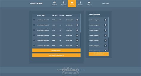 Simple Admin Dashboard مستقل