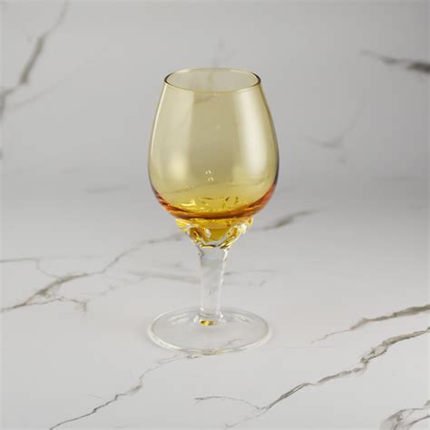 Vintage Italian Twisted Stem Cordial Glasses Unique Yellow Glassware