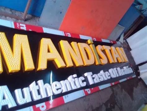 Led Glow Sign Board 3w Letter Material Acrylic Id 23297817088