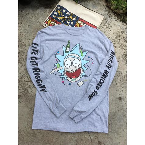Rick And Mortyเสื้้อยืดแขนยาวลายการ์ตูน ปี2018 Shopee Thailand