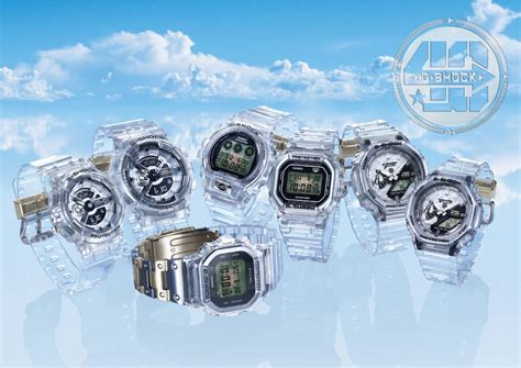 카시오 투명한 지샥 클리어 리믹스 G SHOCK CLEAR REMIX 모델 7종 출시