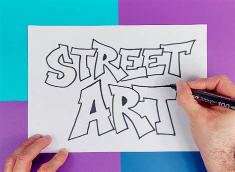 Tuto Dessiner Un Graffiti Facile Avec Effet De Volume