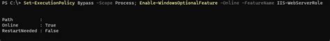 Enable Iis Using Powershell Sdk And C Stack Overflow