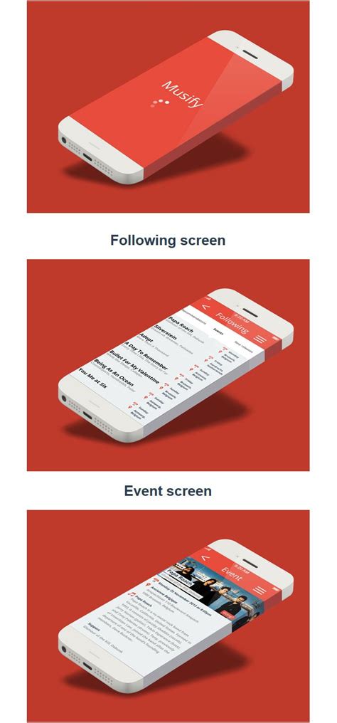 Musify App School Project User Interface Design Mobile Ui Design