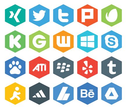 20 Social Media Icon Pack Including Adidas Tumblr Windows Yelp Ati